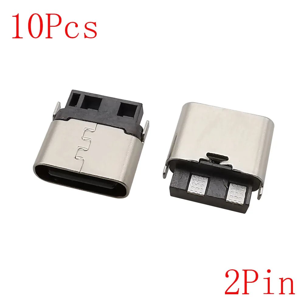 USB Type-C разъем гнездо 2/6/16/24 Pin 2Pin