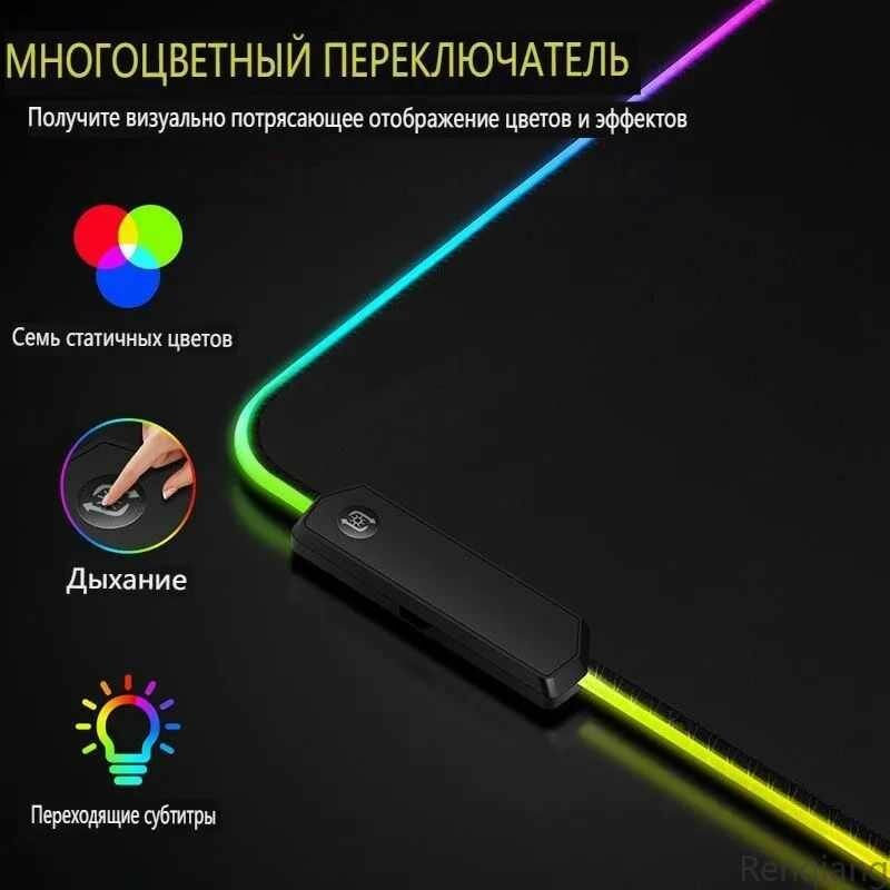 Razer Игровой коврик для мыши 185885, XXL, голубой