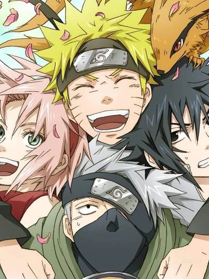 Алмазная мозаика на подрамнике "Наруто" круглые бриллианты 40х50см