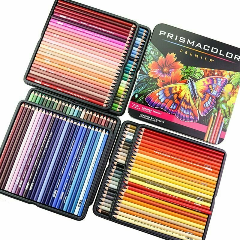 Цветные карандаши Prismacolor Premier 72 цвета с мягким сердечником