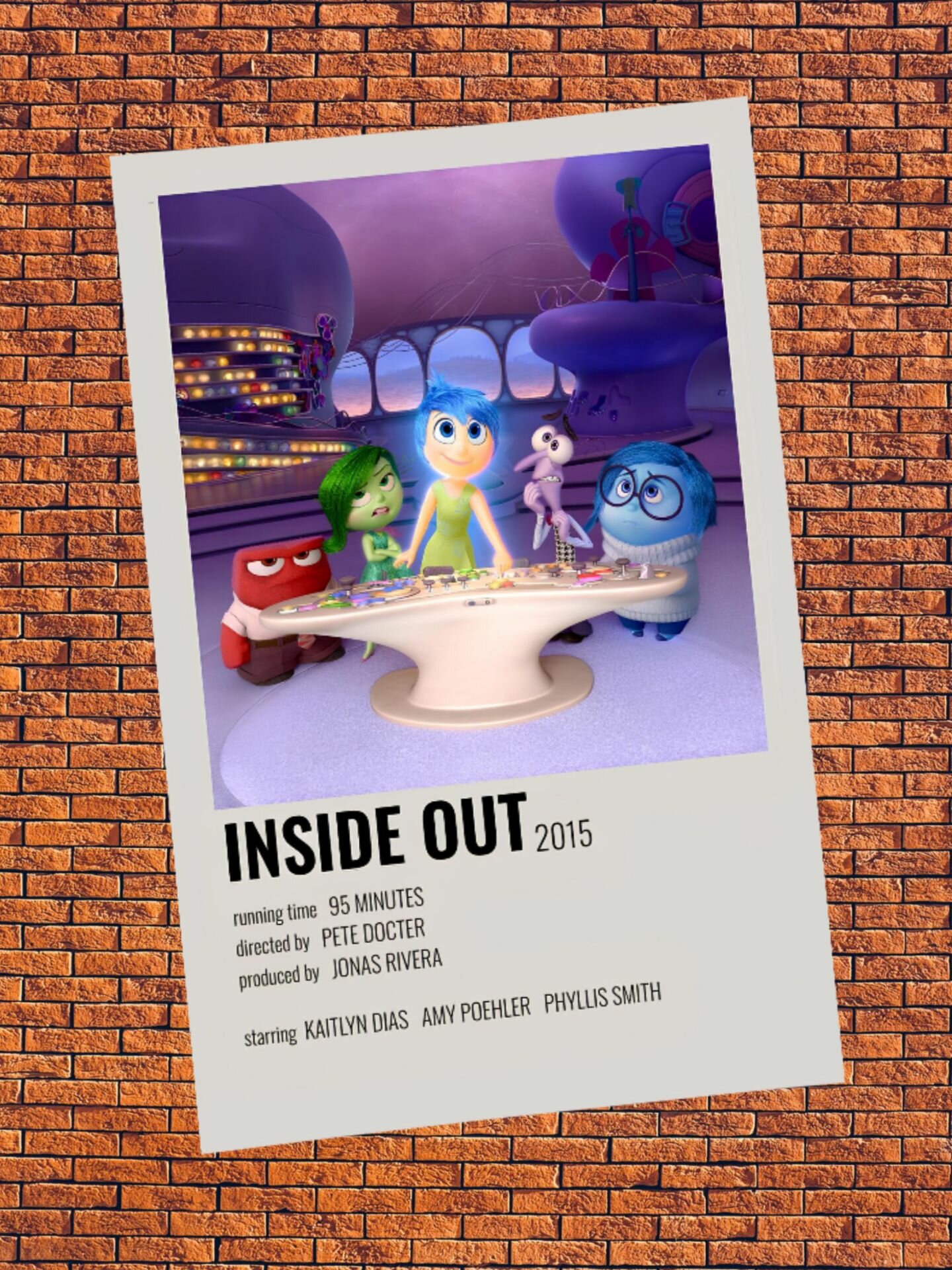 Постер "Головоломка" в стиле "полароид", формат А3, 297 х 420 мм, глянцевый