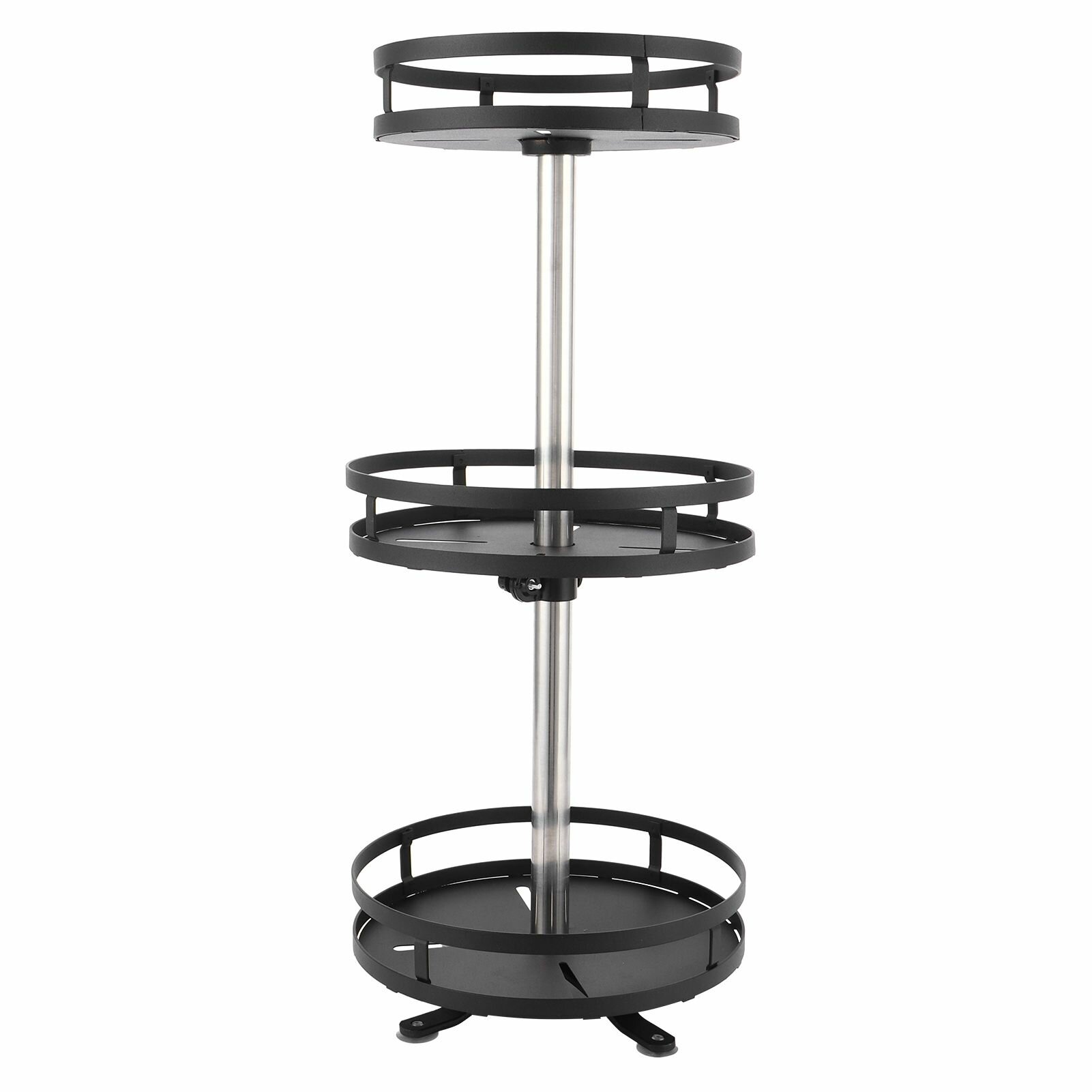 3-уровневая вращающаяся на 360 градусов полка для специй, кухонный шкаф-органайзер, полка для банок, банок, бутылок