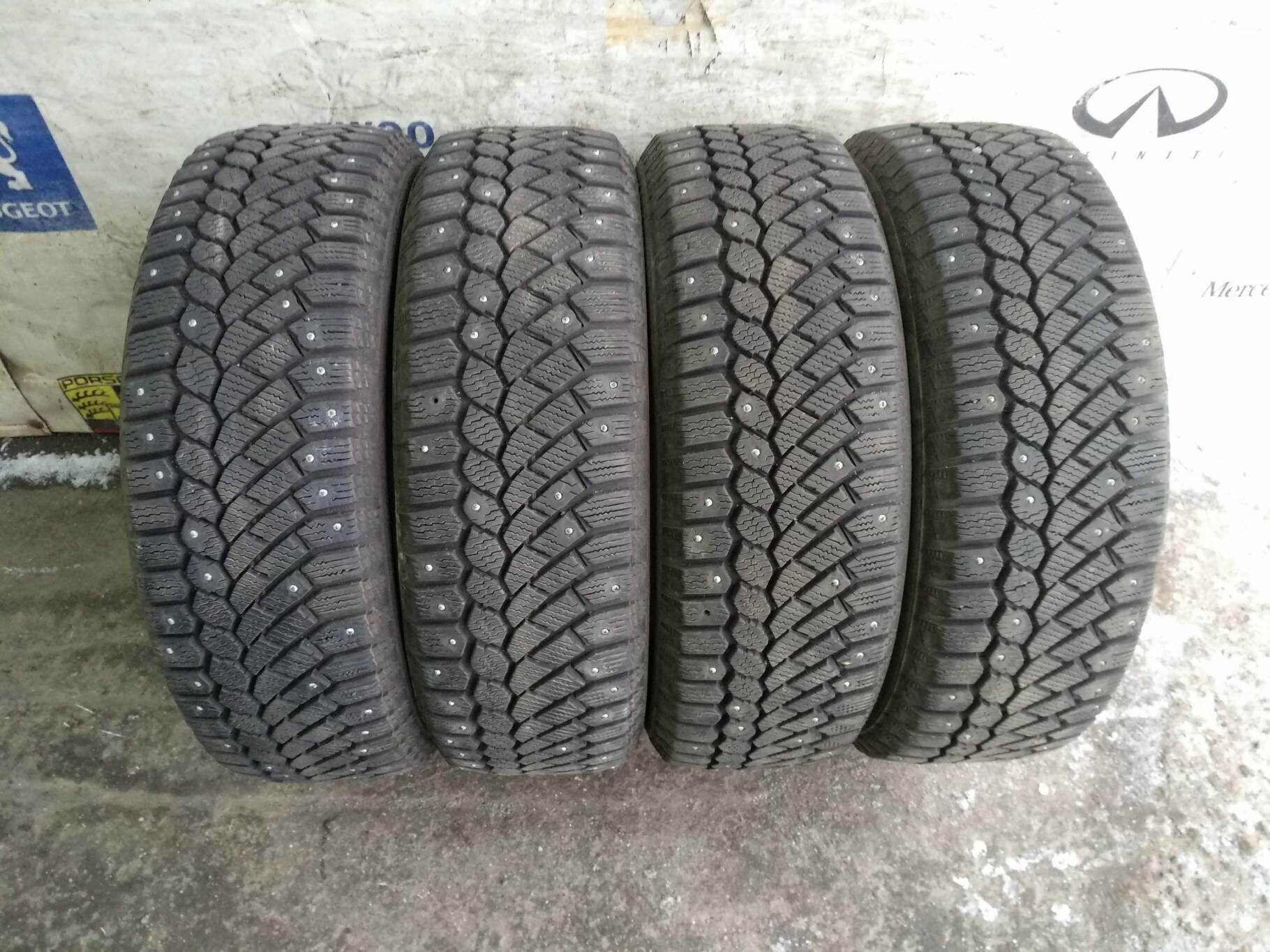 Шины Gislaved Nord Frost 200 205/65 R16 95T БУ Зимние шипованные Износ 15% арт.51556