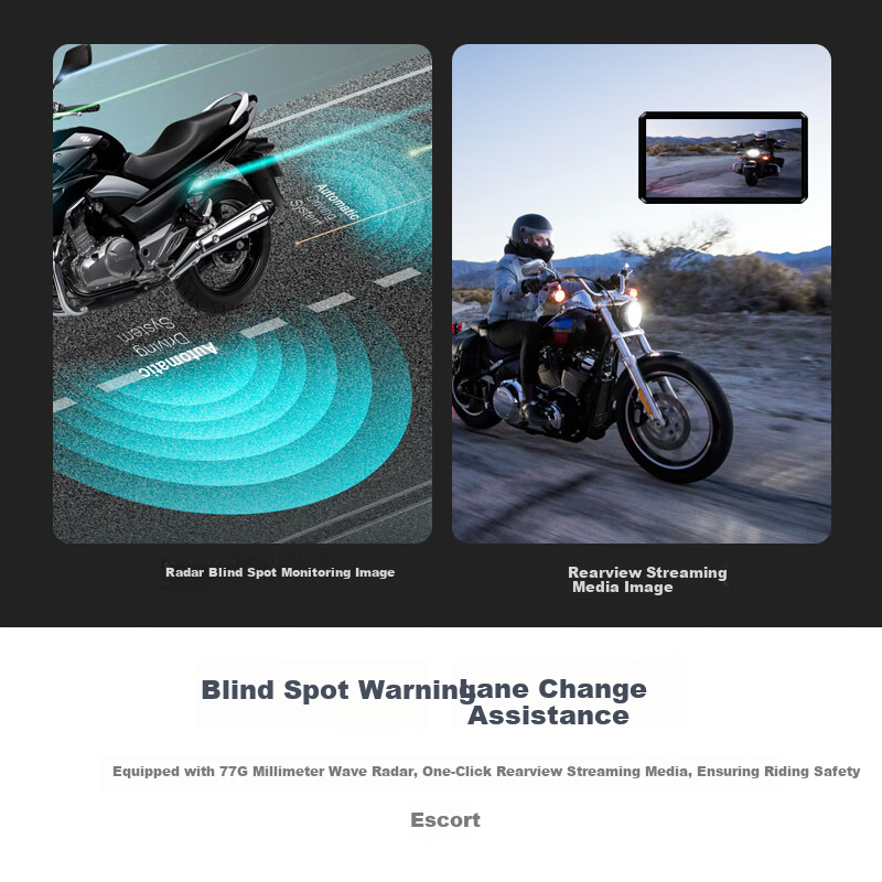 Challenger M2 Max-200 Motorcycle Dash Cam Smart Carplay Navigation Tire Pressure Monitoring Warning Mobile Wireless Screen Mirroring