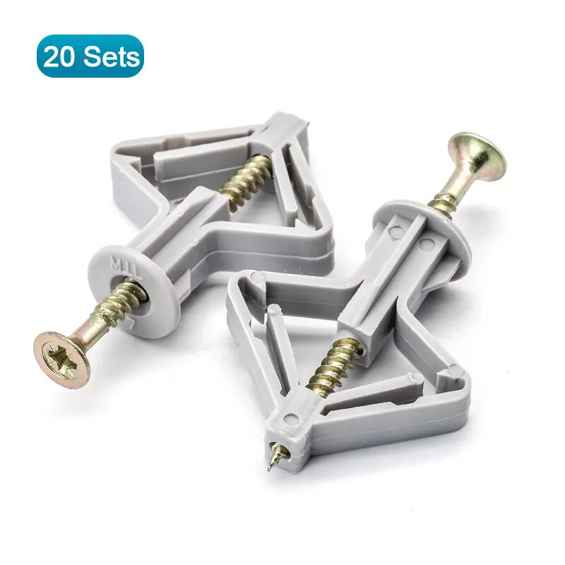 NINDEJIN анкера пластиковые 20 шт. FJHD M8x65mm, gray 20 sets