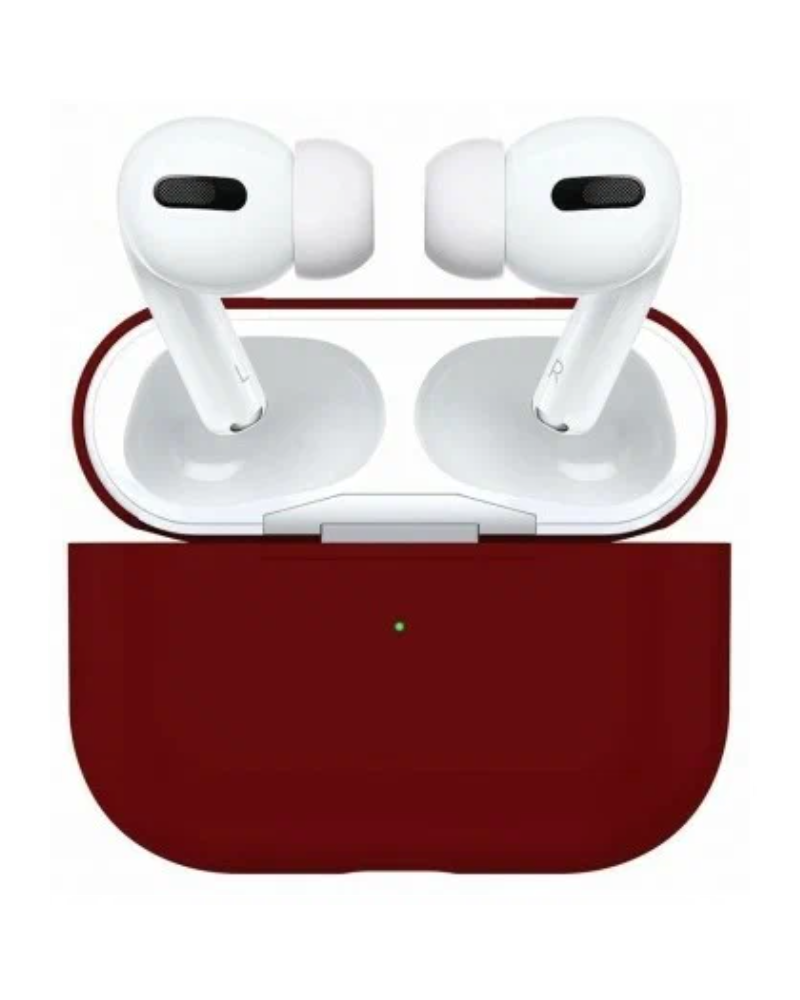 Чехол силиконовый для наушников Эпл аэрподс / Apple AirPods 3, бордовый
