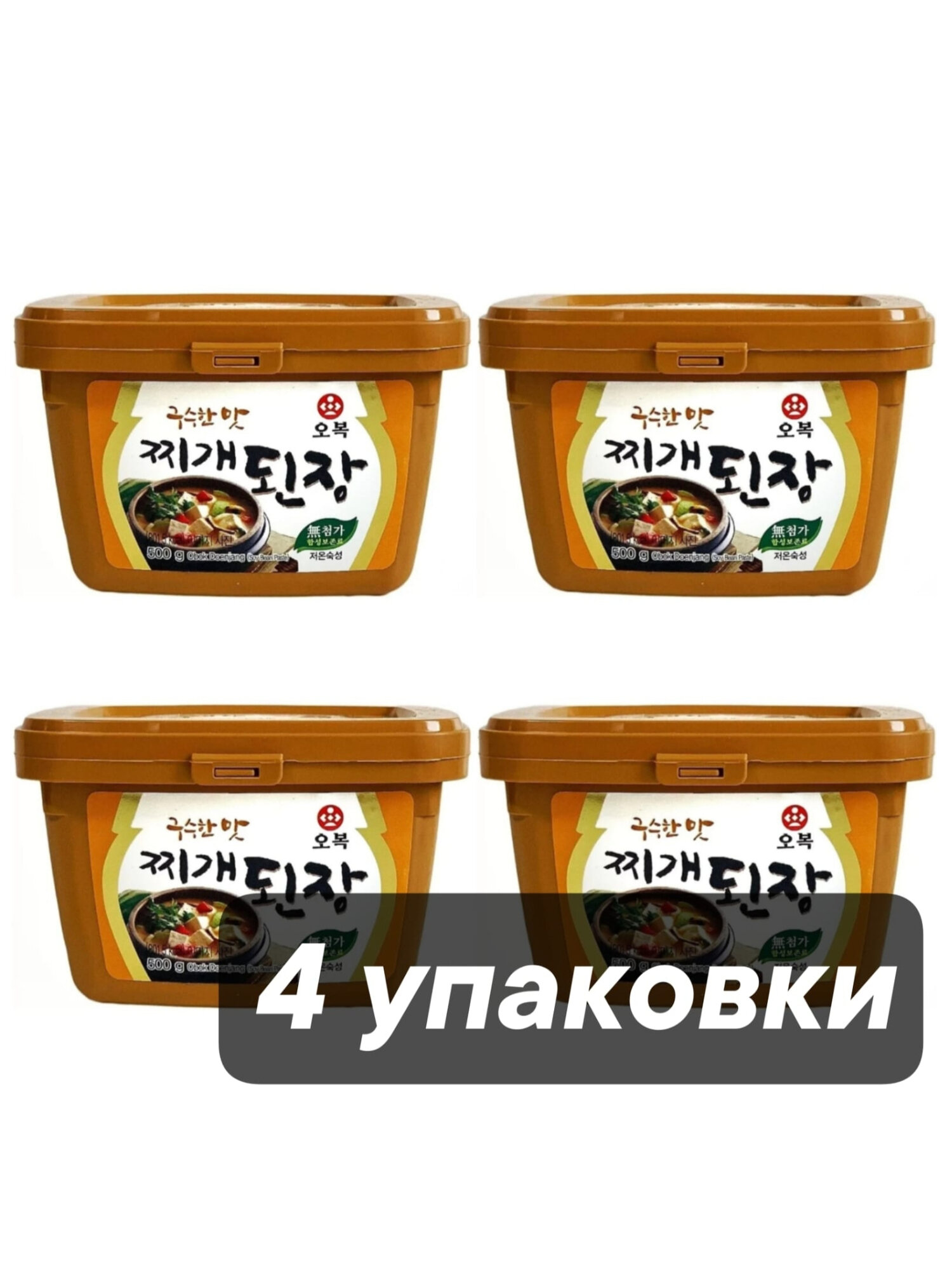 Соевая паста Obok Soybean Paste Денджянг 500 г x 4 шт
