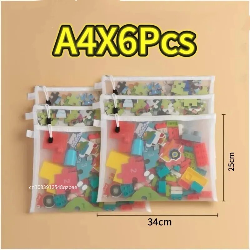 Сумка для игрушек A4, 6 шт, Цвет: l-6pcs