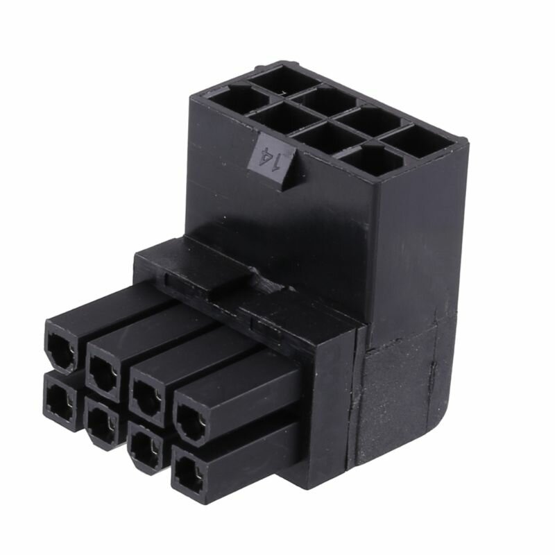 (1 шт.) Угловой адаптер питания CPU 8-pin 90 градусов для материнской платы