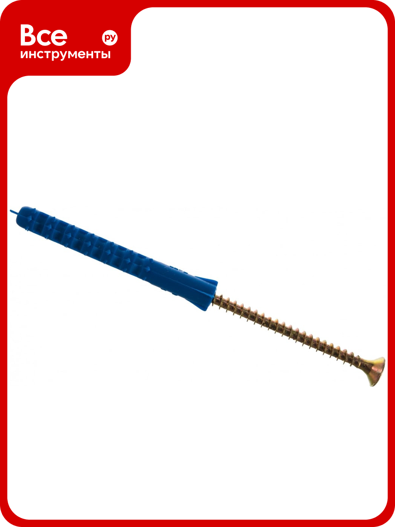 Набор крепления плинтусов VIPкрепеж 8х60, дюбель ежик, 3 шт. 13014 VIPL