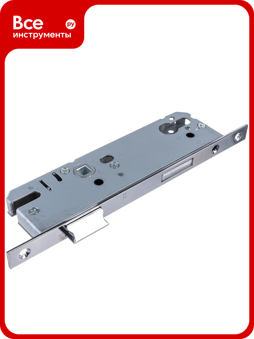 Дверной врезной замок ANBO (для ПВХ; 92 мм; пл. 16 мм; д/м 40 мм; с фалевой защёлкой) l4387 ANBO114940