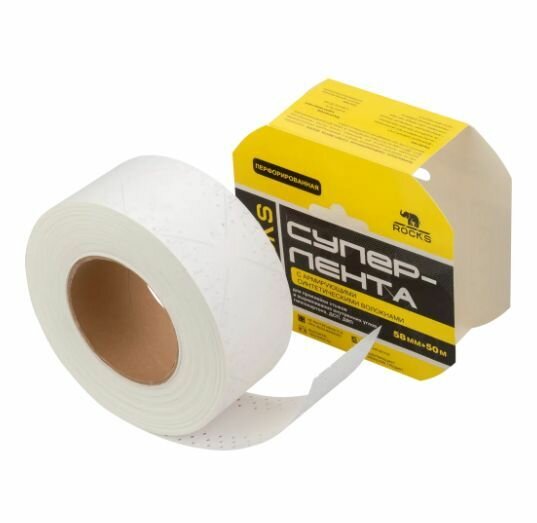 Лента монтажная Rocks перфорированная 58 мм x 50 м