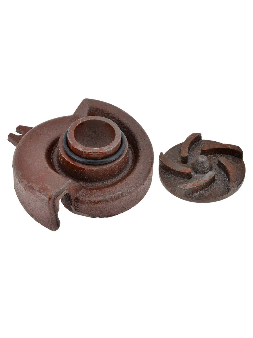 Крыльчатка помпы (нового образца в сборе с корпусом крыльчатки) для мотопомпы бензиновой CHAMPION GP-26-II