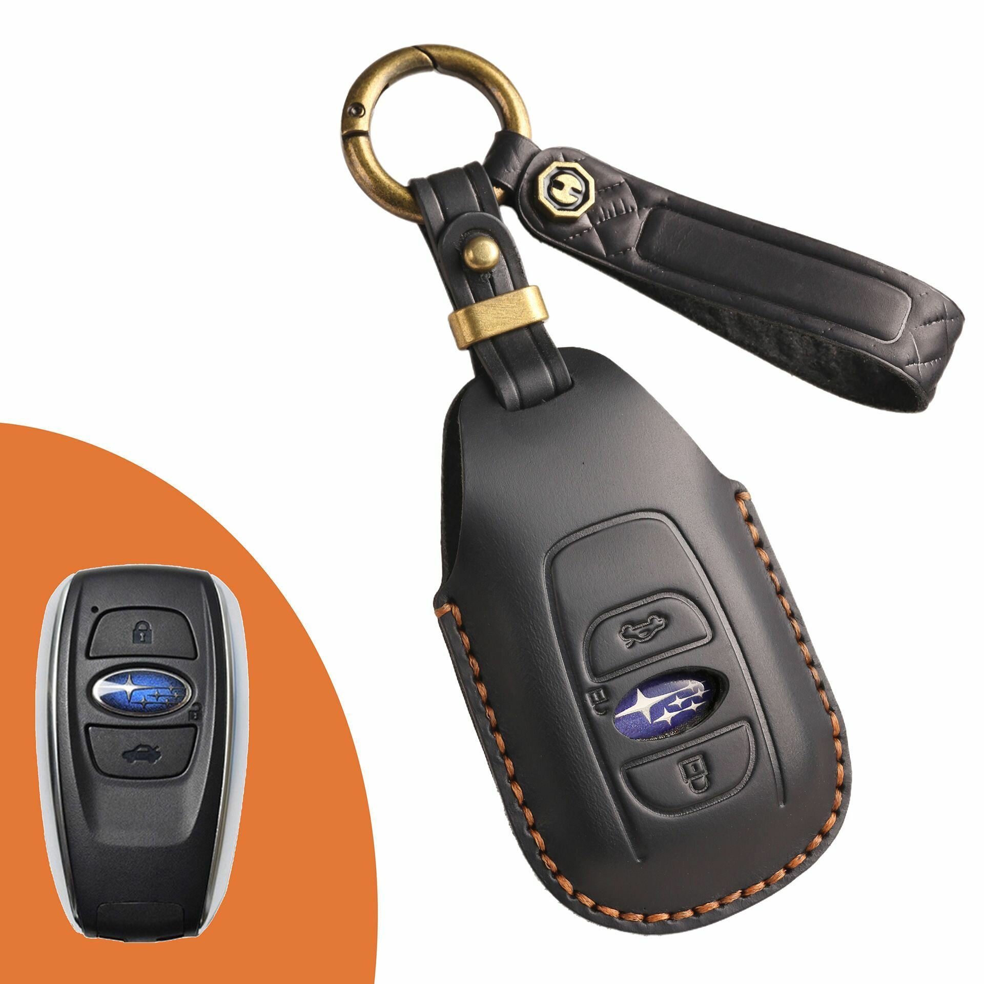 Чехол для автомобильного смарт-ключа для Subaru WRX XV Crosstrek Legacy BRZ Forester Impreza STi Outback 2015-2019