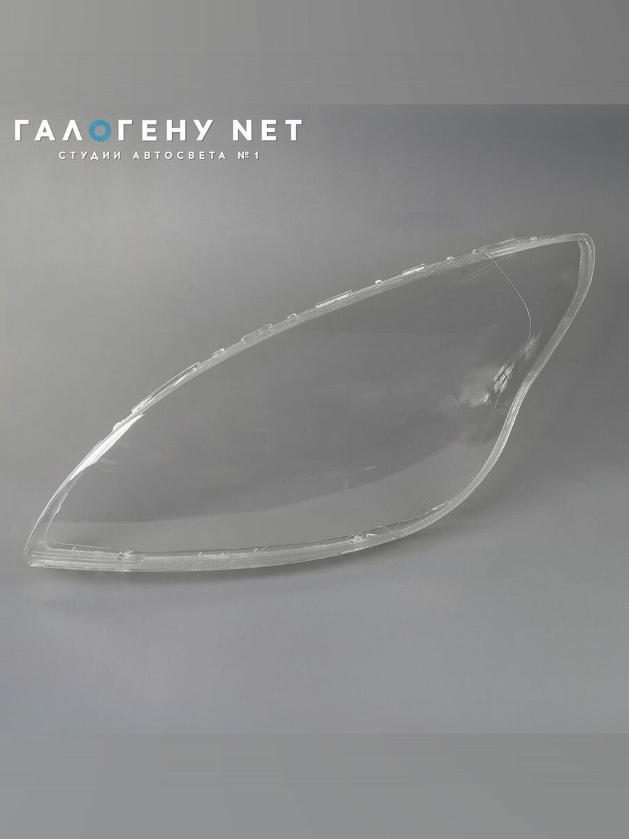 Стекло фары GNX для Hyundai i30 (2007-2012), левое, поликарбонат