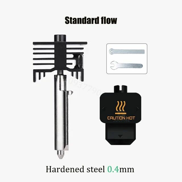 Горячий конец для Bambu Lab H2D BK0.4 standard flow 3 set