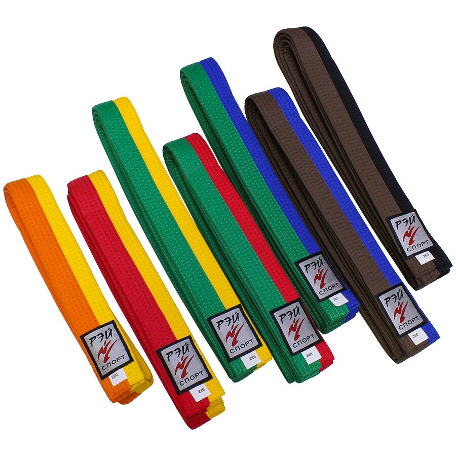 Пояс для кимоно Двухцветный (П14-2)