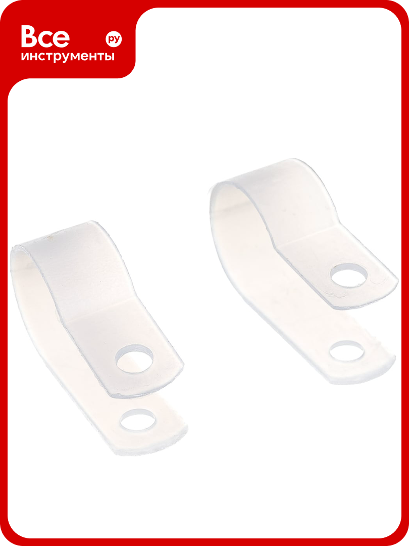 Кабельная скоба FORTISFLEX СНК 16, нейлоновая, белый цвет, для надёжного фиксирования кабеля