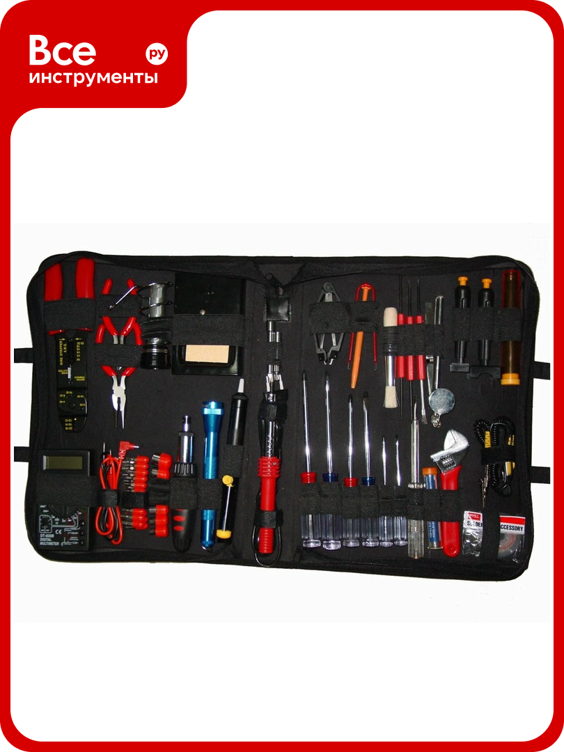 Набор инструментов Cablexpert 63 предмета TK-ELEC, с регулировкой температуры