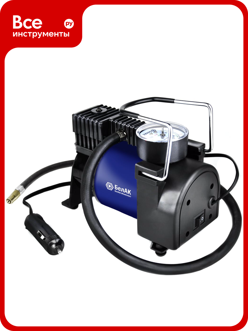 Компрессор для накачки шин БелАК ПРОФИ-30 12V, 30 л/мин БАК.99175