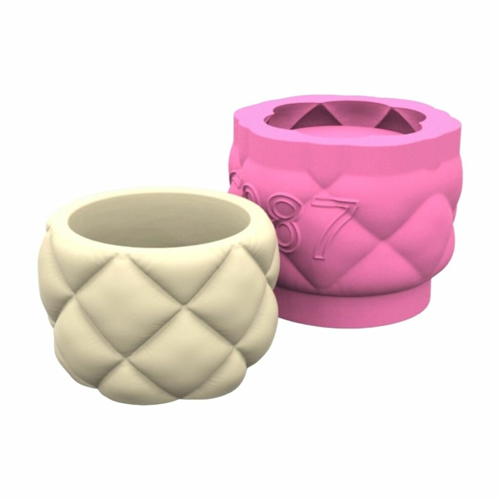 Легко снимаемая силиконовая форма для цветочного горшка в виде кашпо для суккулентов ручной работы