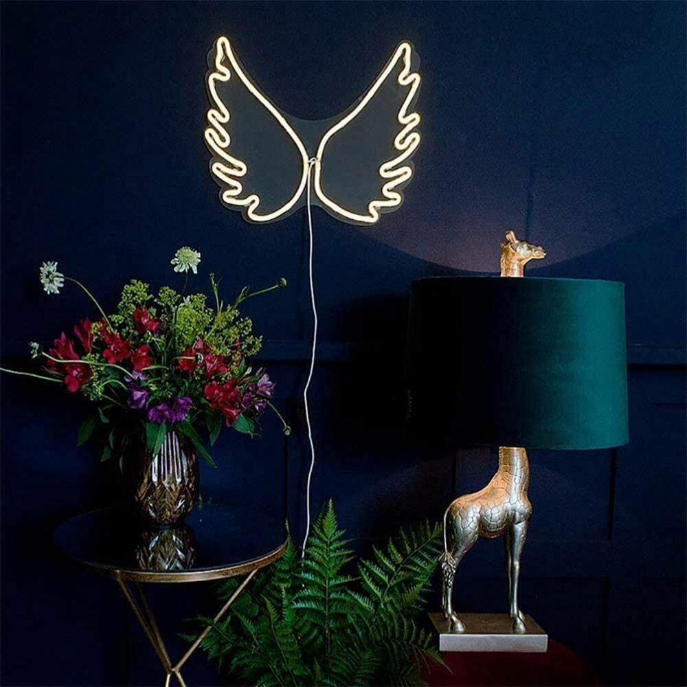 Неоновая LED-вывеска 45x34 см USB-питание, акриловая основа, 11 дизайнов (настенная/настольная установка) — фото 1