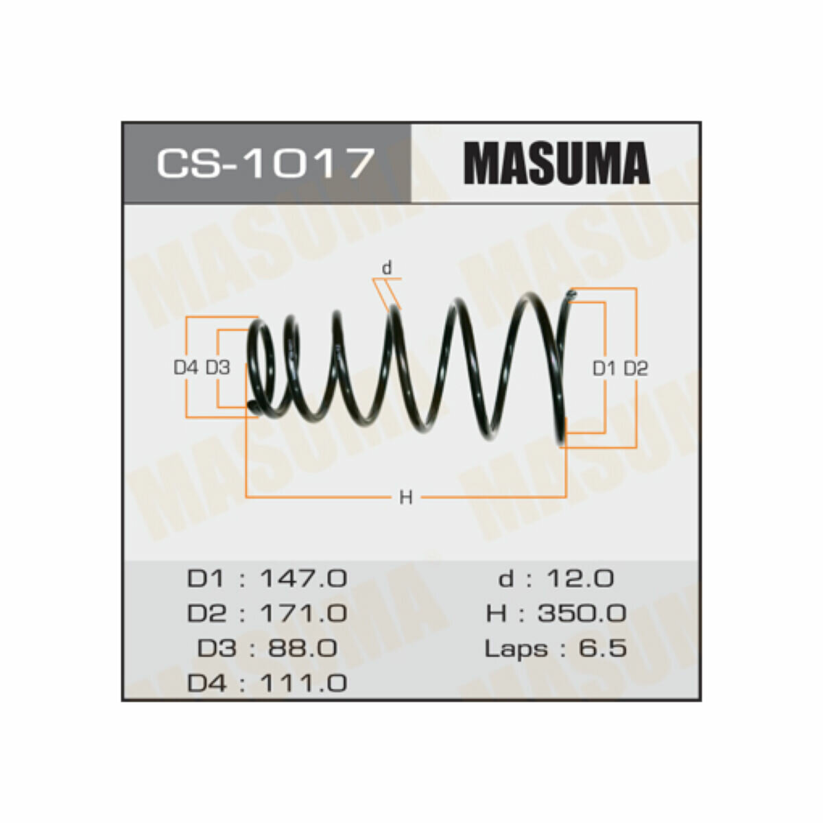 Пружина Подвески(Masuma Cs-1017)