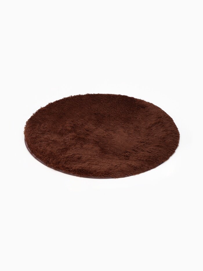 Ковер Этель цвет коричневый, d 120 см 10890375