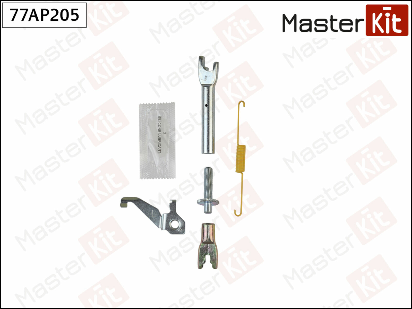 Комплект Установочный Барабанных Колодок Honda Civic 01-05/Hr-V 99-05(Masterkit 77Ap205)