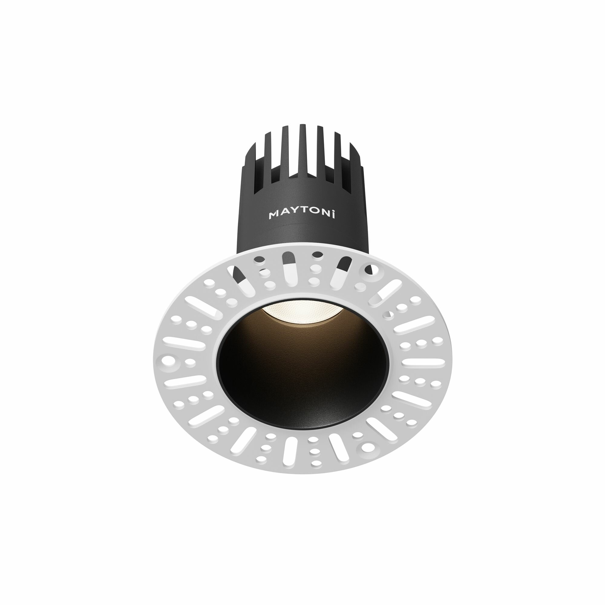 Встраиваемый светильник Technical Dip D92xH97 мм LED цвет черный, арт. DL120-10W-4K-TRS-B