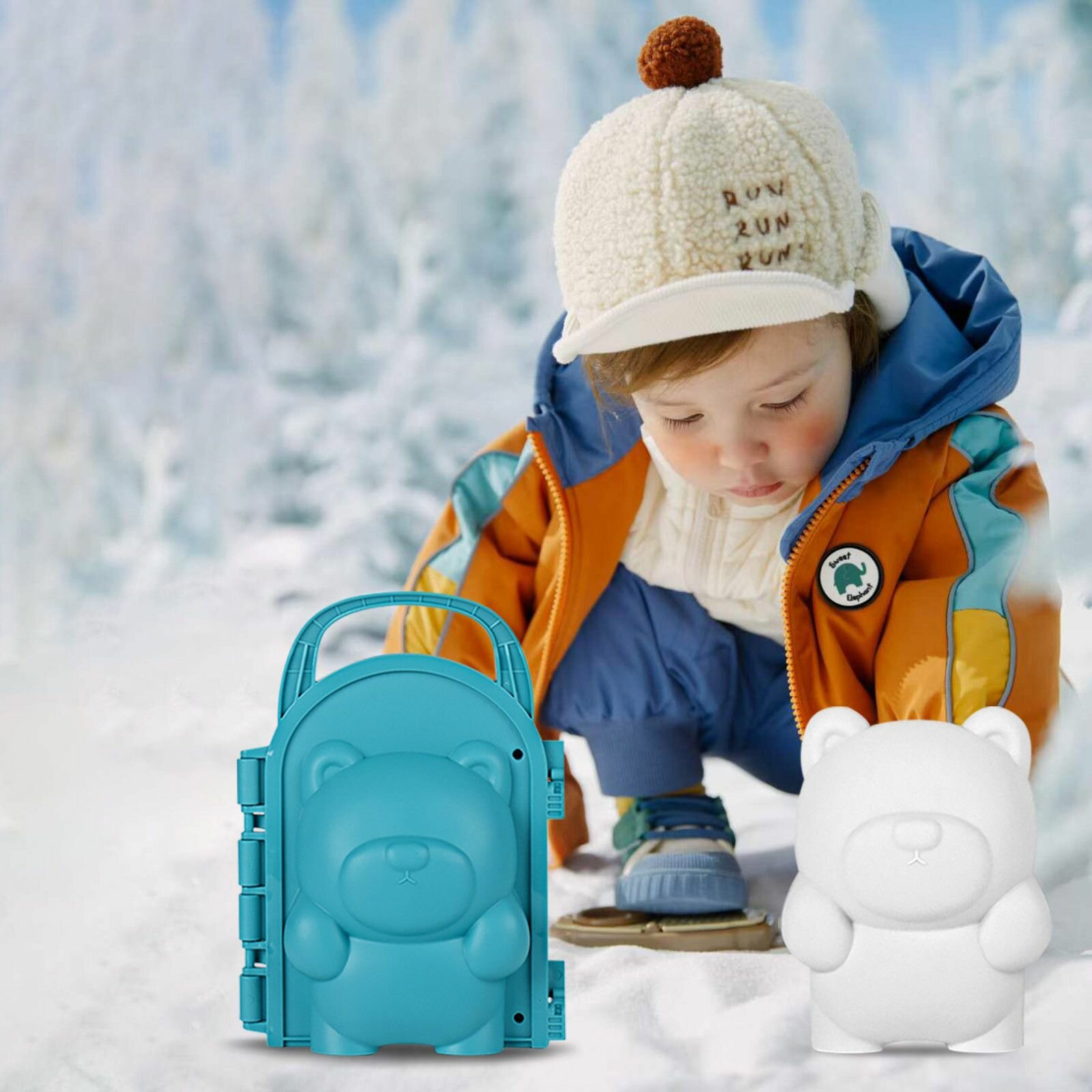 Набор для лепки снеговика