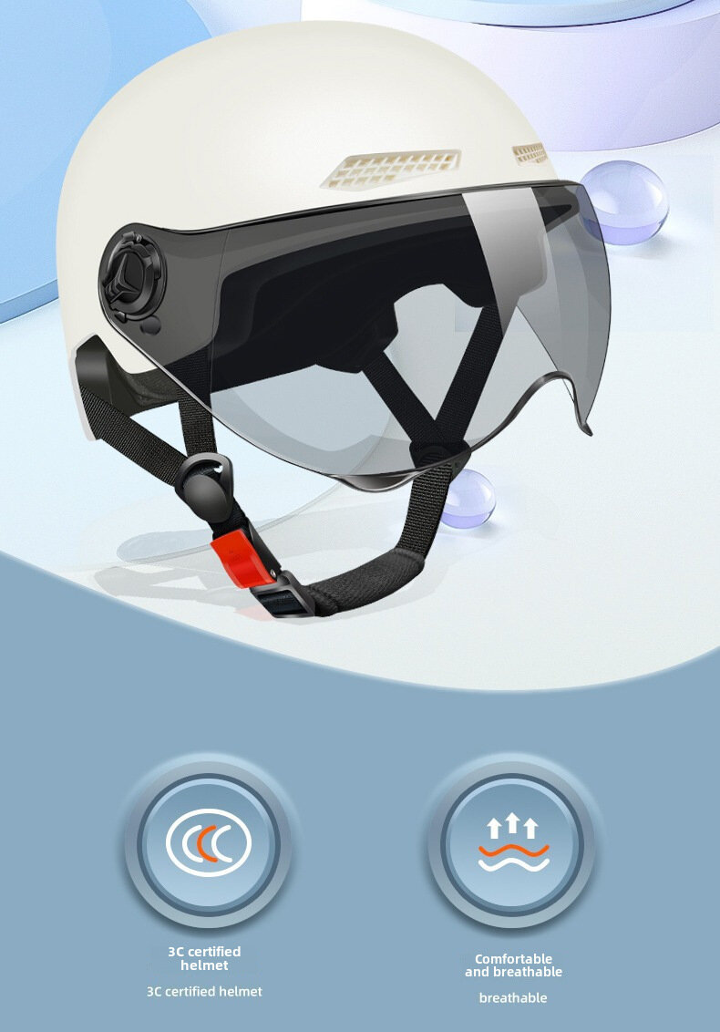 Шлем для электровелосипеда 3C, АБС-пластик, защита от ультрафиолета