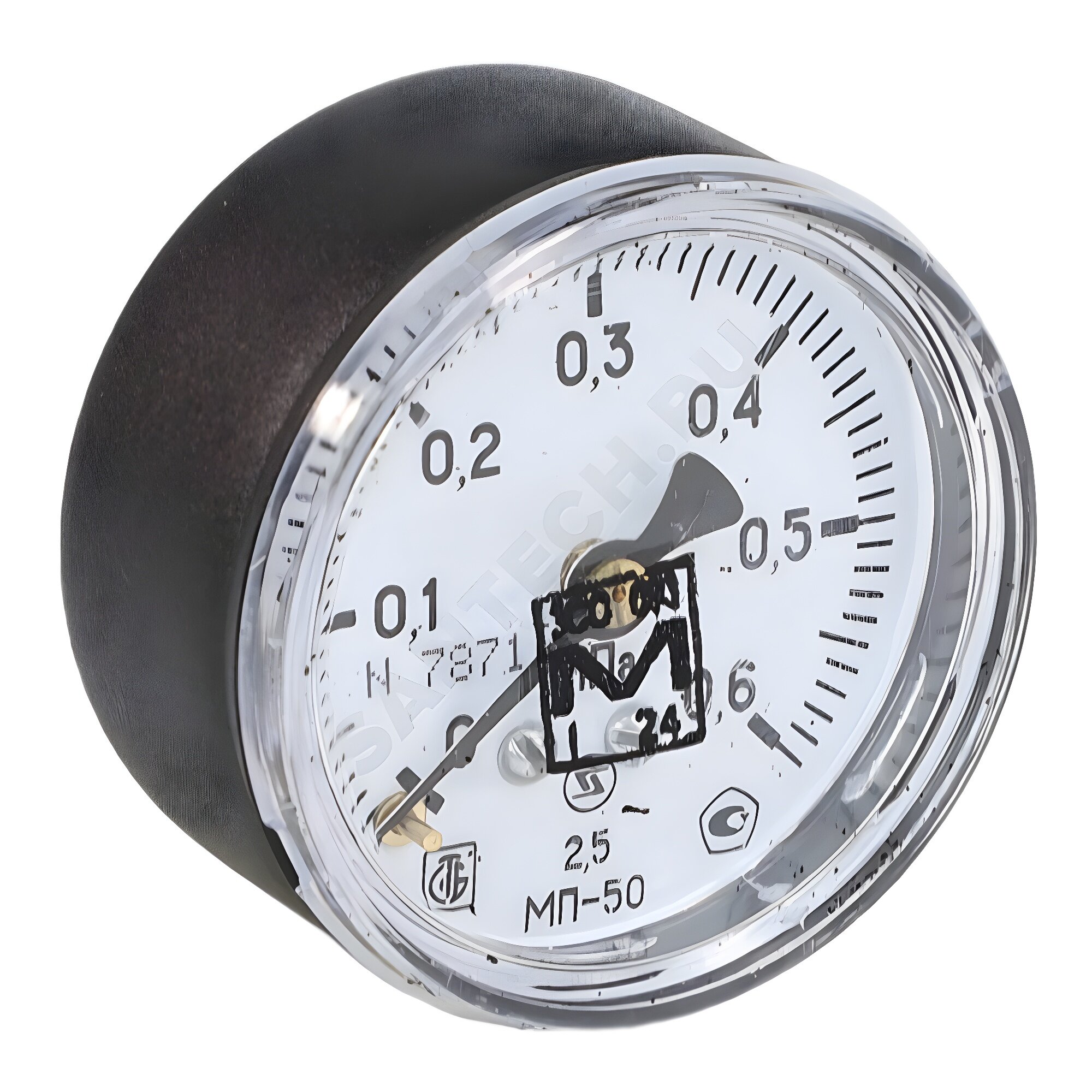 Манометр МП-50 осевой Дк50мм 0-0,6 МПа кл.2,5 G1/4" завод теплотехнических приборов
