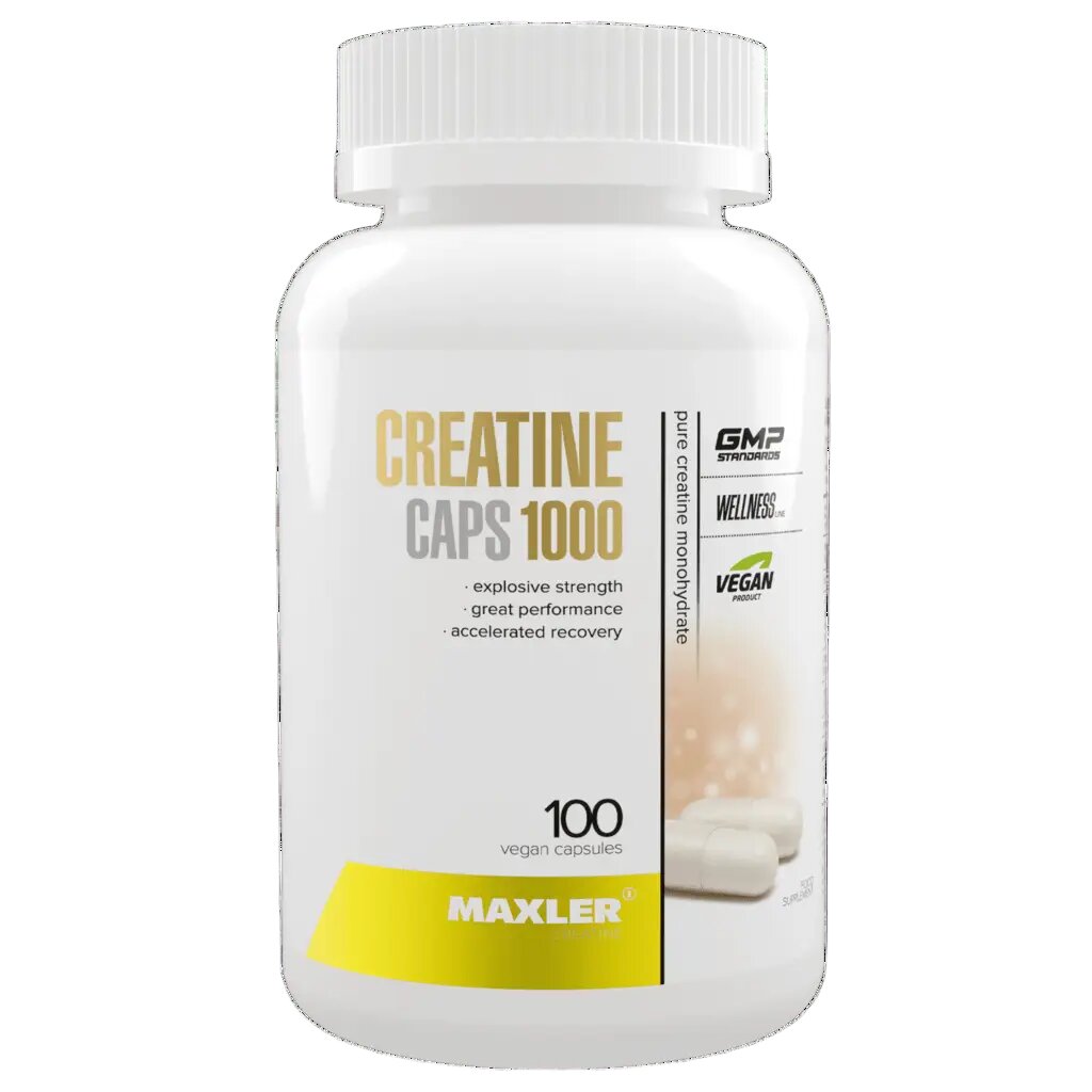 Макслер Креатин 1000 / Maxler Creatine 1000 капсулы по 1,01 г 100 шт 100 шт