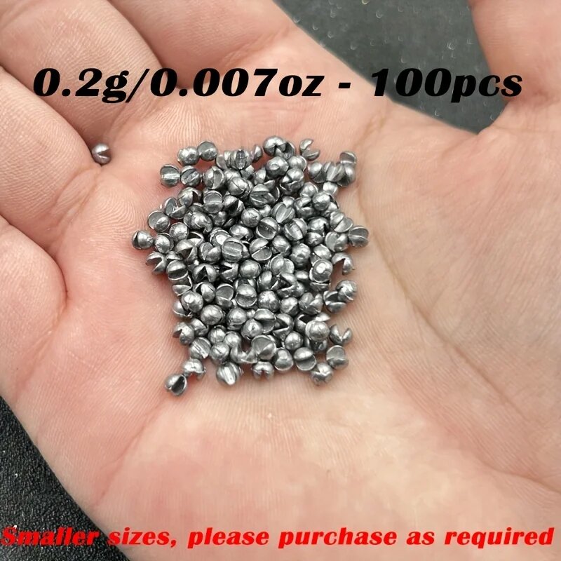 TAKBAS 100 шт. Свинцовые грузила для рыбалки 0.2g 100pcs