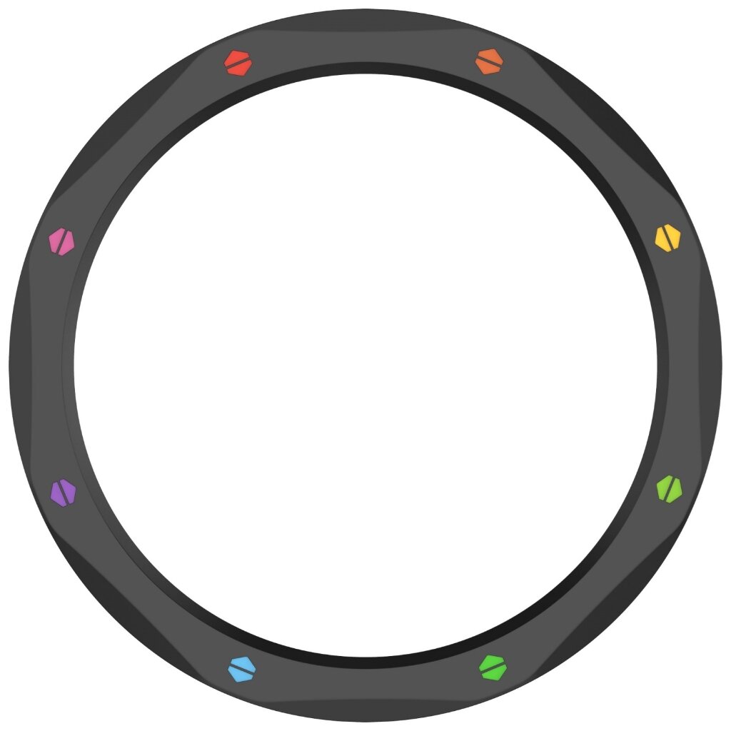 Безель с закалённым стеклом для смарт-часов 3/4