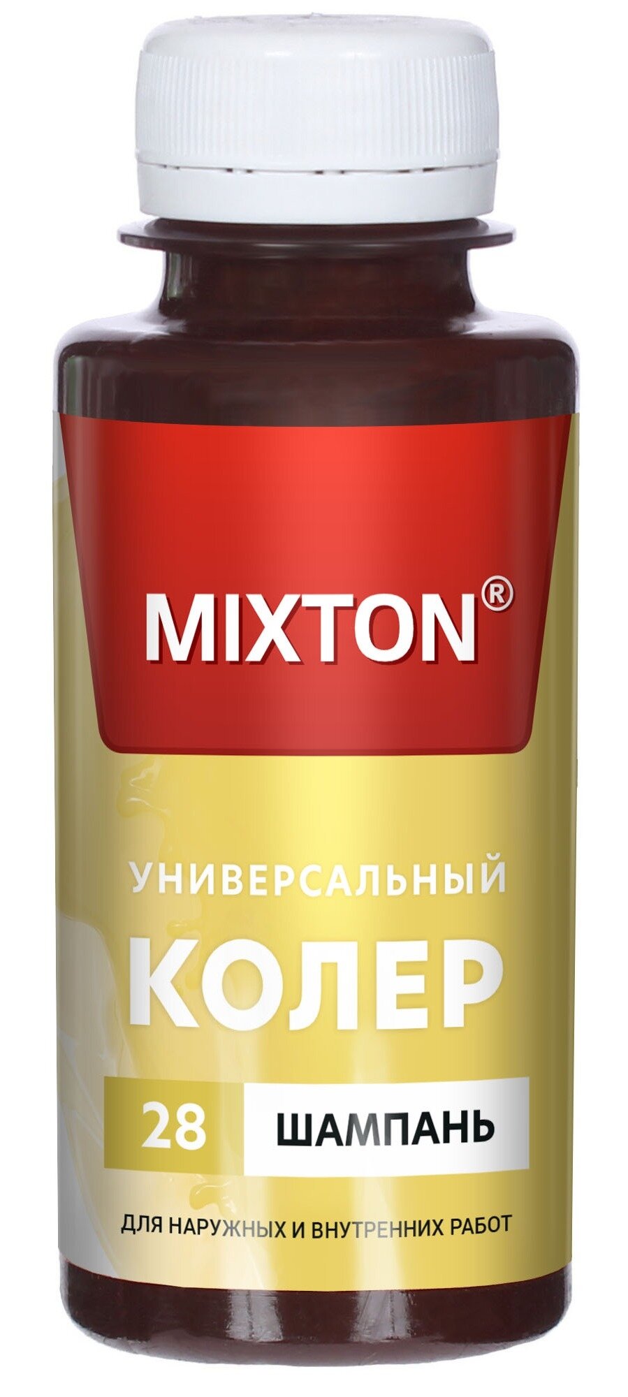 Колер для краски MIXTON / Микстон паста универсальная, цвет шампань, 0.1л / строительство и ремонт