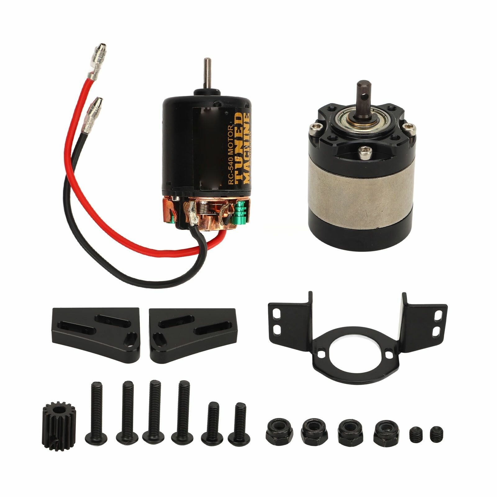 Универсальный матовый двигатель 540 с двухсторонним подшипником с волновой коробкой замедления 1/5 для пробного радиоуправляемого велосипеда 1/10 45T