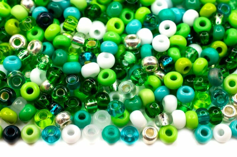 Бисер чешский PRECIOSA круглый 8/0 микс № 4 разноцветный, 50г