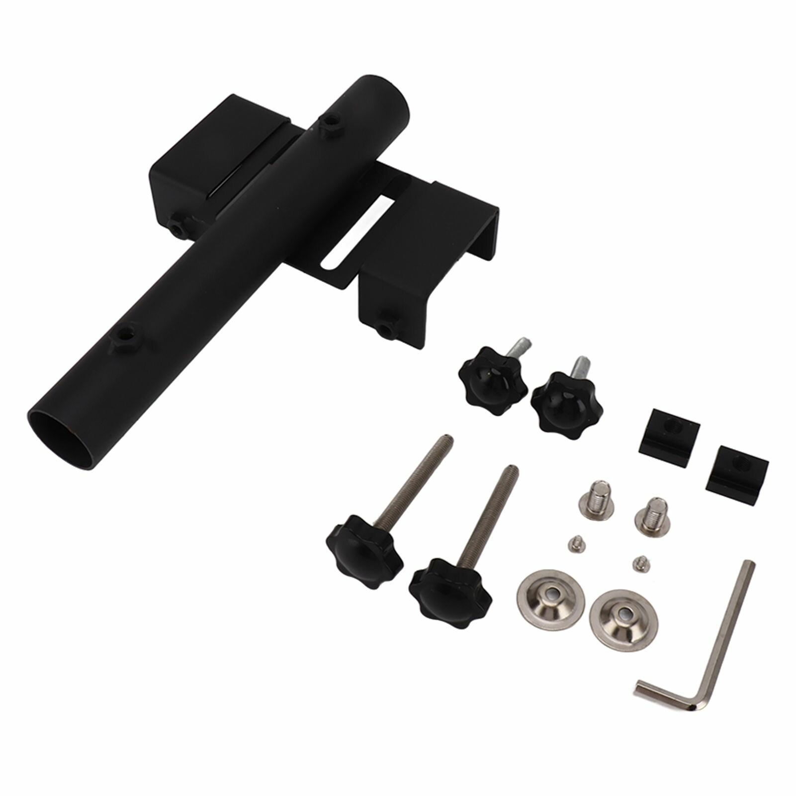 Крепление флагштока для пикапа с крепкой поддержкой из стали универсальное черного цвета