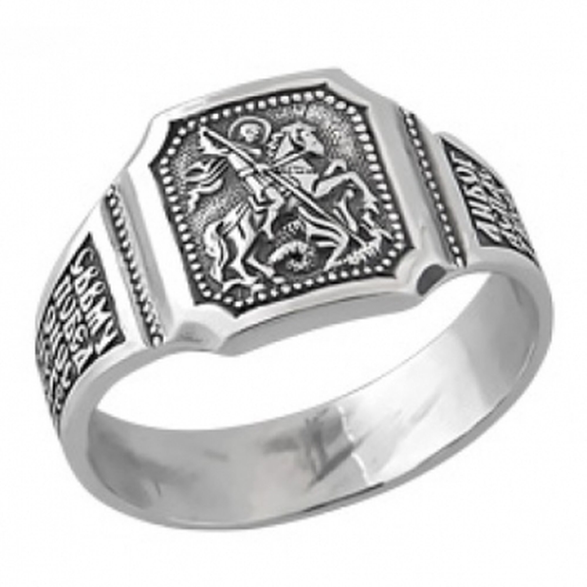 Кольцо, серебро, 925 проба, чернение