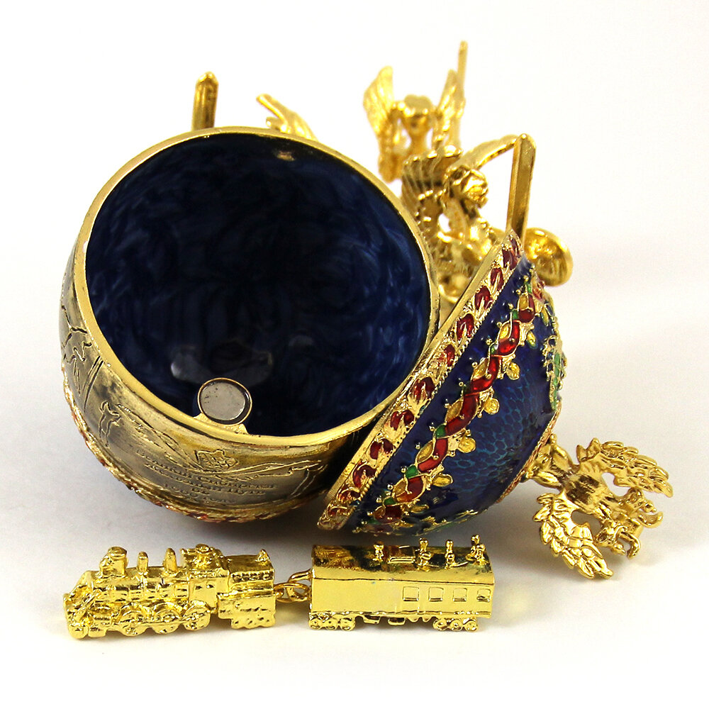 Шкатулка "Транссибирский экспресс" в стиле "Фаберже"