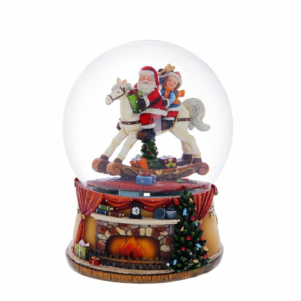 Снежный шар с музыкой и генератором вьюги, 15х15х20см, D15cм KSM-721733