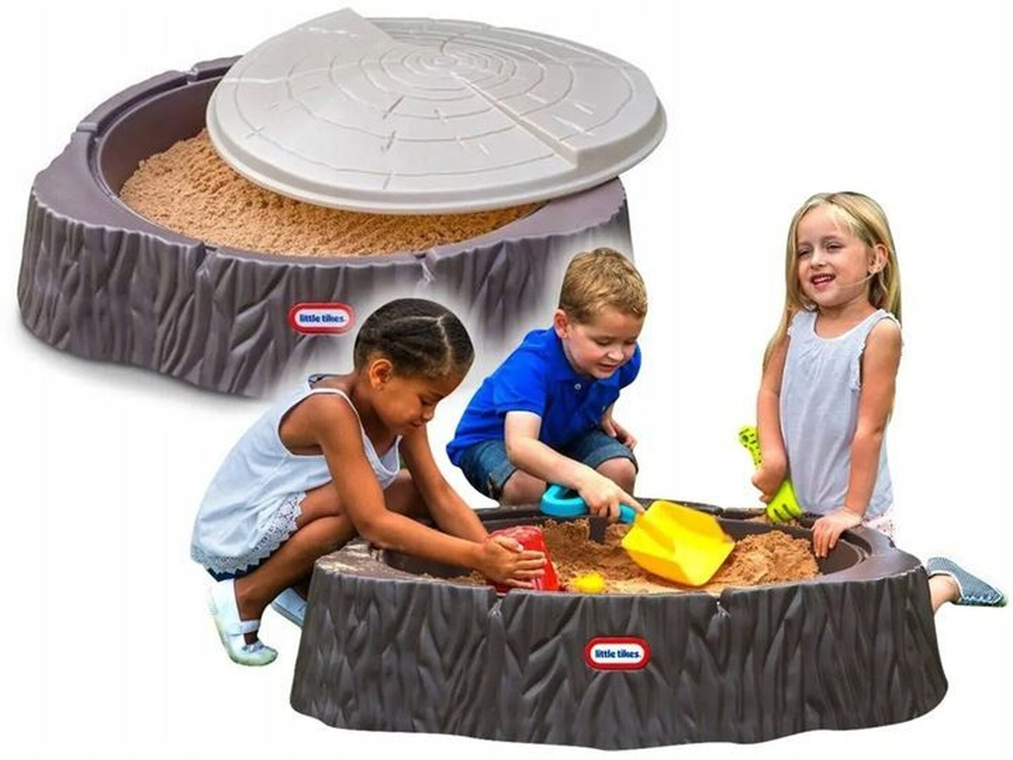 Пластиковая песочница Little Tikes - Лесной пенек с крышкой - Литл Тайкс 644658