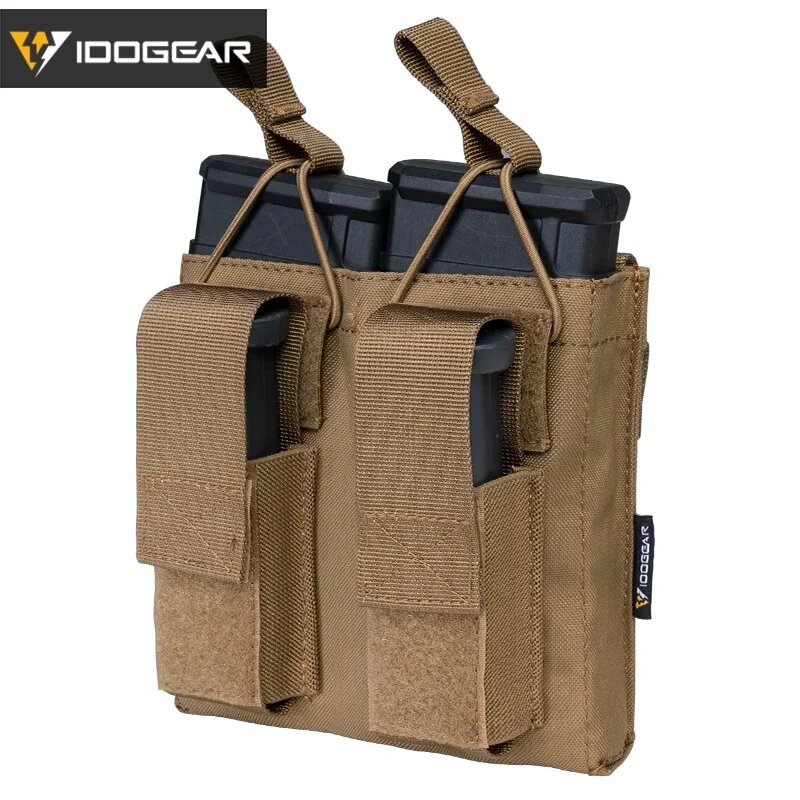 Тактический подсумок IDOGEAR 5.56 и пистолетный чехол MOLLE 3546 Coyote Brown