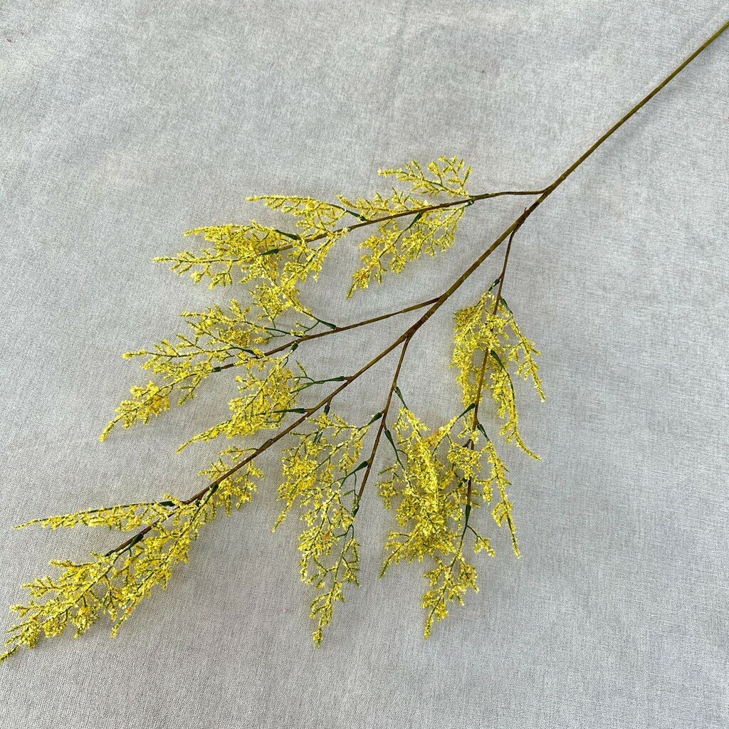 Зелёное растение снеголюбивая трава свадебное украшение с пластиковой поделкой для дома и фотосъёмки жёлтый