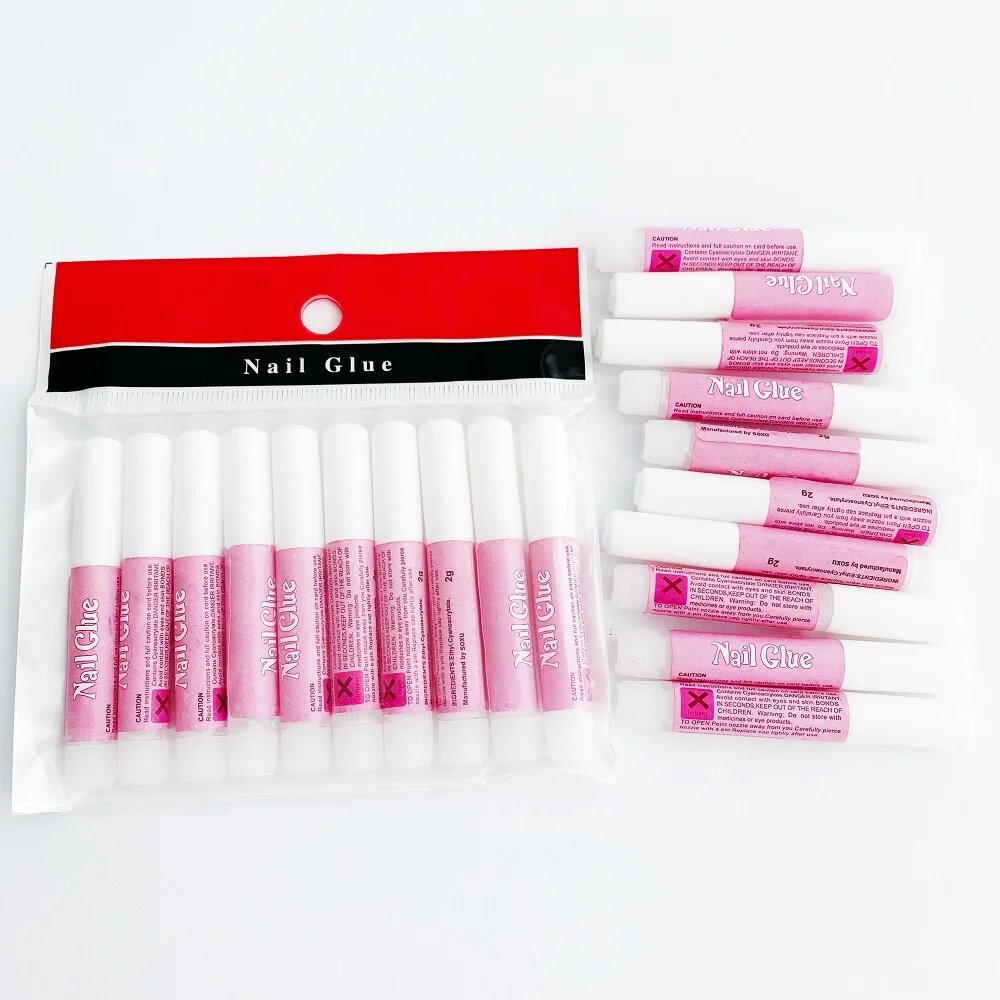 10 шт./лот мини красивый клей для ногтей профессиональный клей для дизайна ногтей декоративные накладные наклейки акриловый клей аксессуары для ногтей Стразы