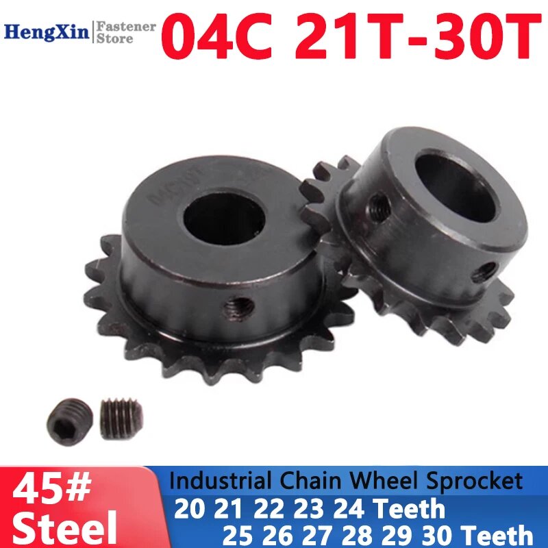 Цепное колесо из стали 45#, 21-30 зубьев 21 Teeth, 10mm