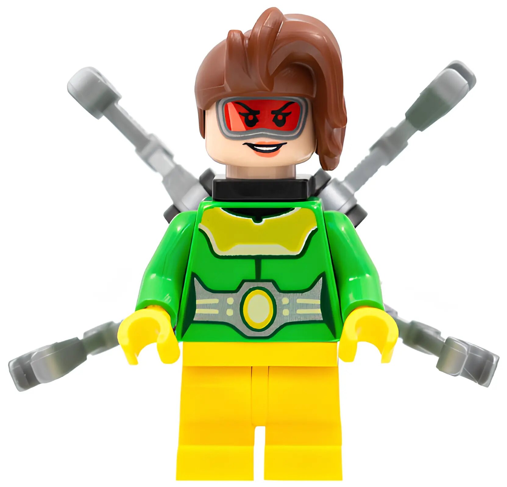 Минифигурка LEGO Super Heroes Doc Ock - Female, Medium Legs, Flat Silver Arms sh0796 U
