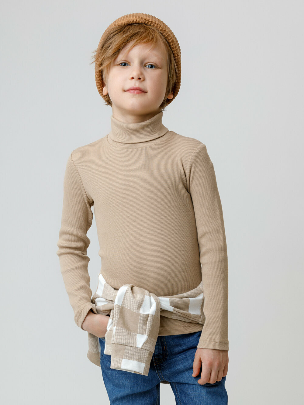 Водолазка КР 301477/темно-бежевый 1304 к574